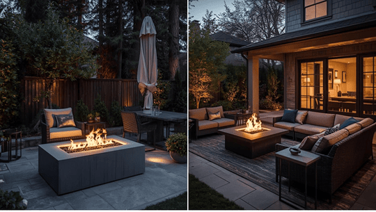 Small vs Large Patios: Choosing the Right Fire Pit Table – Outdoor Fire ...