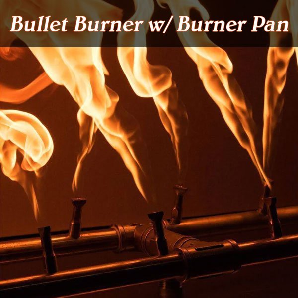 Bullet Burner w/ Burner Pan | Gas Fire Pit Burner Kit – Outdoor Fire ...