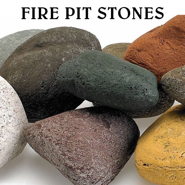 Fire Pit Stones | Stone Fireplace Decor | Gas Fire Stones – Outdoor ...