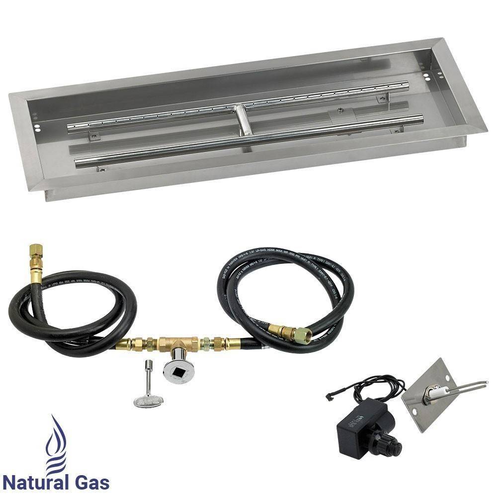 30" x 10" Drop in Pan. Rectangular. Spark Ignition – Outdoor Fire and Patio