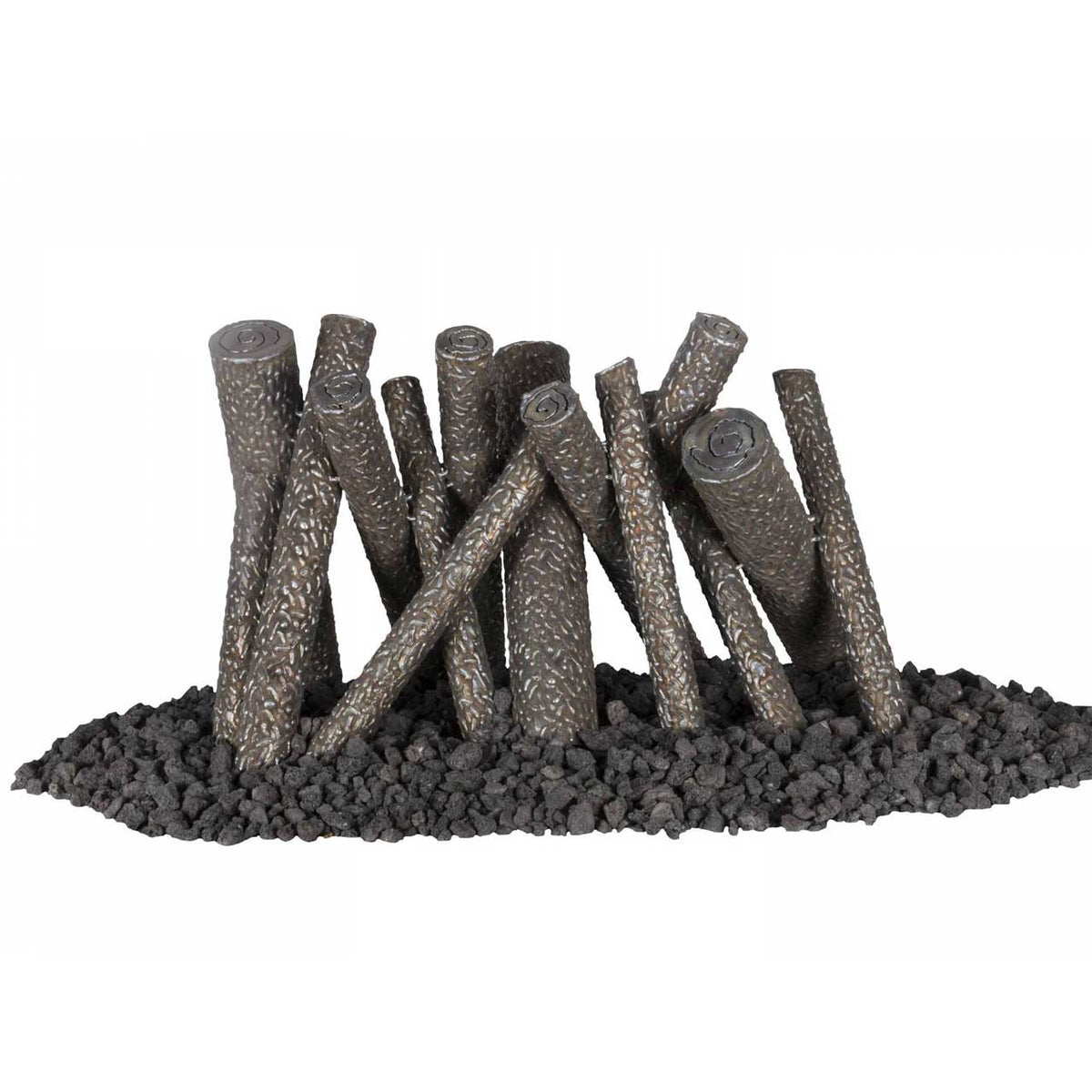 Steel Upright Logs - Sets Over Existing Burner – Outdoor Fire and Patio